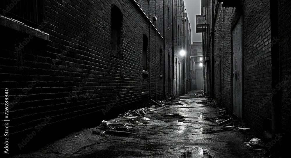 Desolated Back Alley in Vancouver, British Columbia - Dark, Scary, and ...