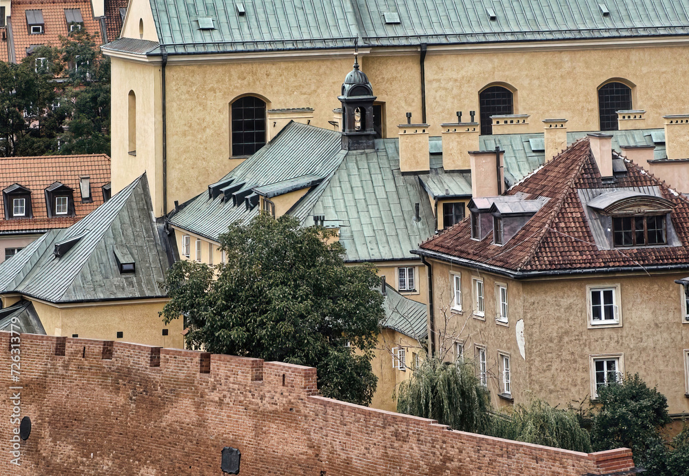 Warsaw, the capital of Poland with architecture ranging from Gothic ...