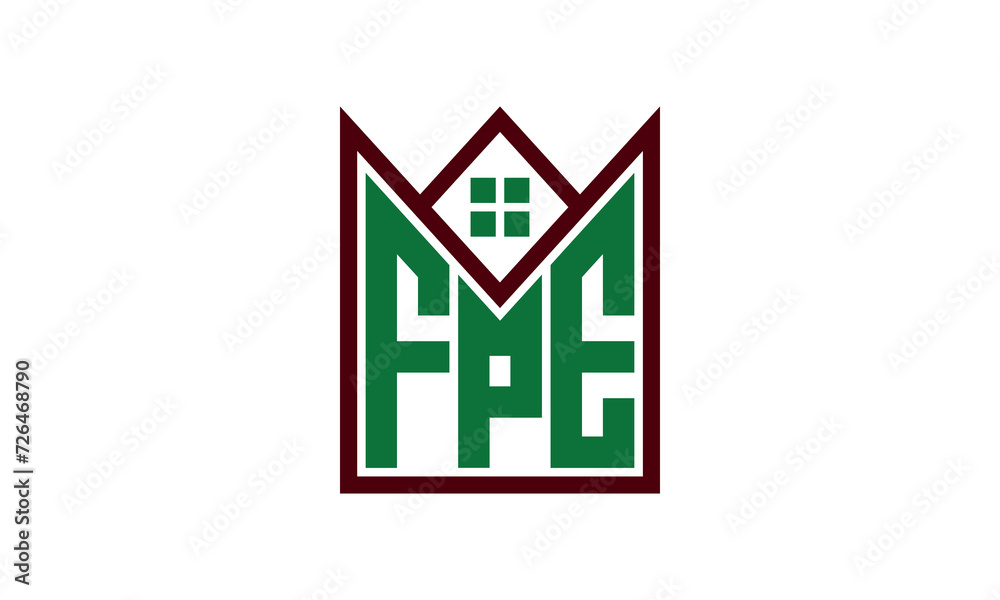 FPE initial letter real estate builders logo design vector ...