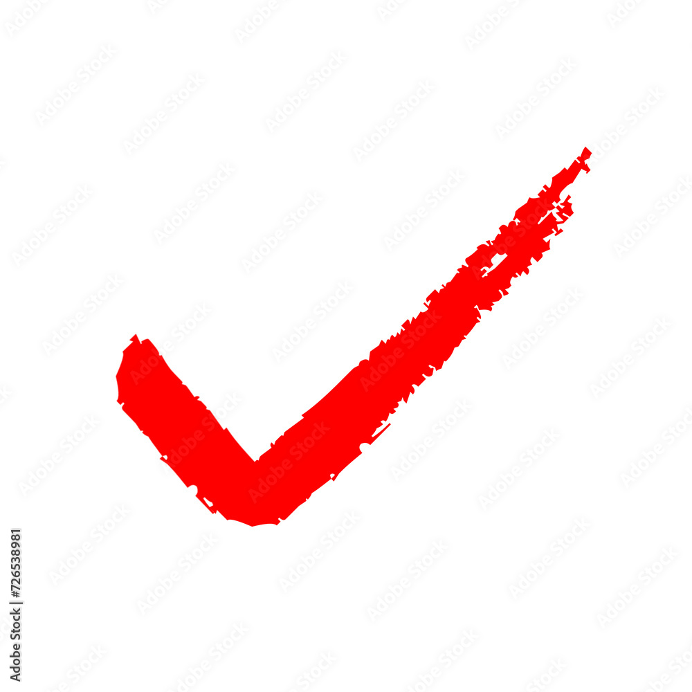 Tick symbol set in red , checkmark icon. Yes , right tick check mark ...