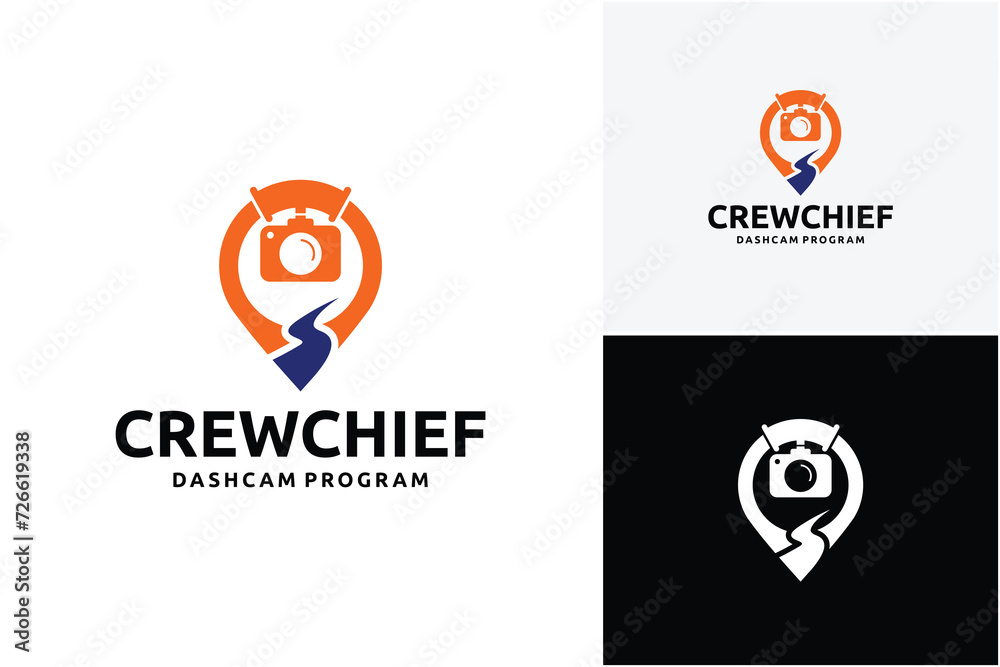 Unique creative modern map and road point logo Stock Vector | Adobe Stock