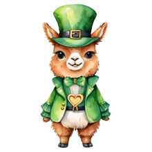 St. Patrick's Day Llama Free Stock Photo - Public Domain Pictures