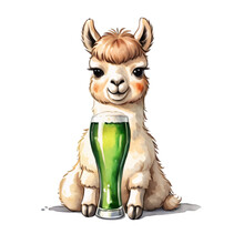 St. Patrick's Day Llama Free Stock Photo - Public Domain Pictures