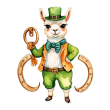 St. Patrick's Day Llama Free Stock Photo - Public Domain Pictures