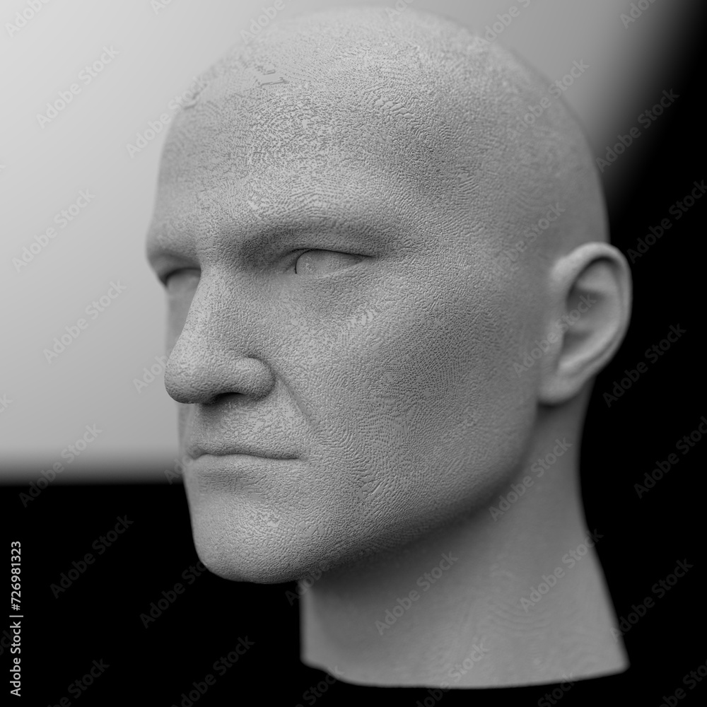 3d Illustration of a Humanoid Robot Head Artificial Intelligence AI ...