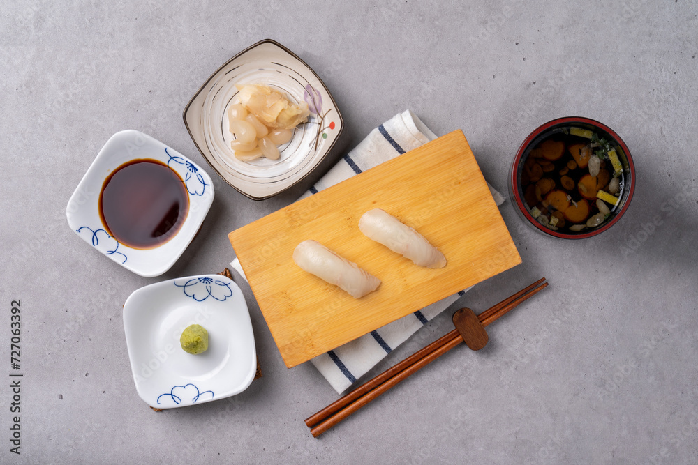 Flatfish, sushi, salmon, fish, sashimi, shrimp, tuna, Japanese, big ...