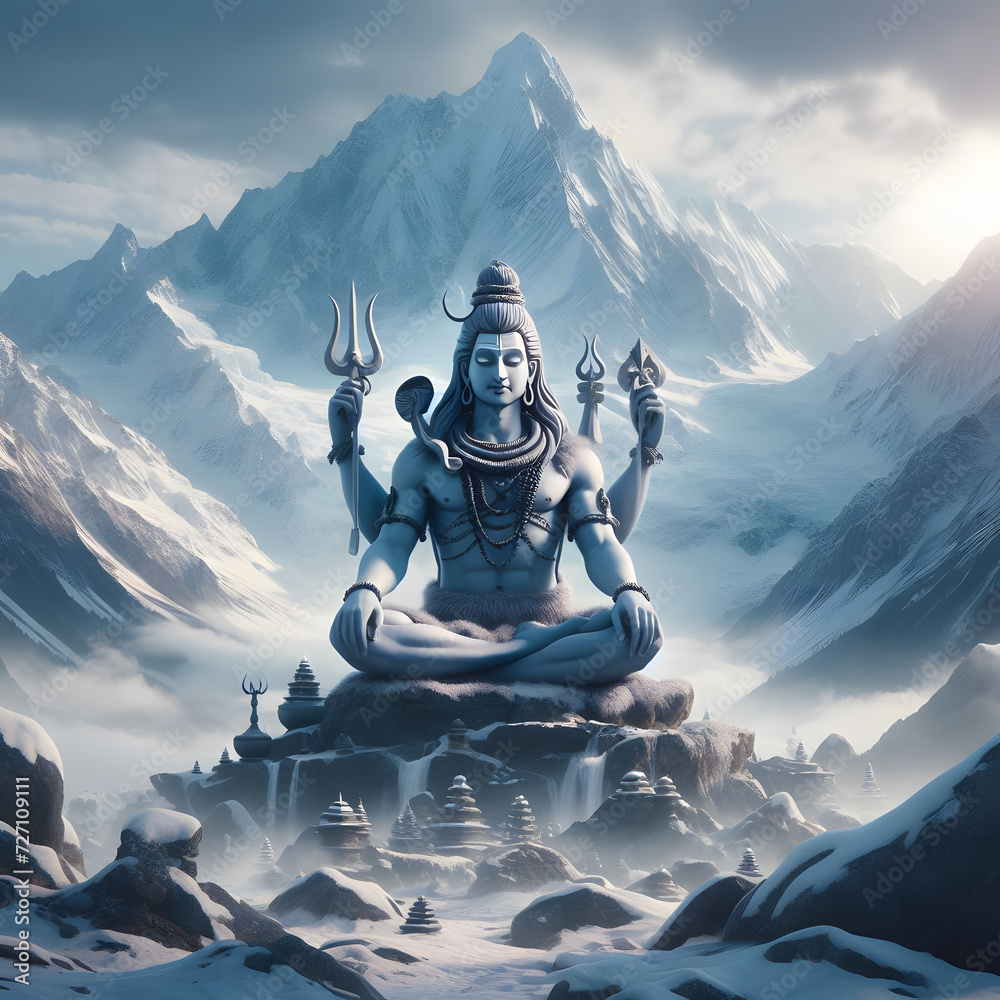 Maha Shivratri, a Hindu festival celebrated of Shiva Lord Stock Photo ...