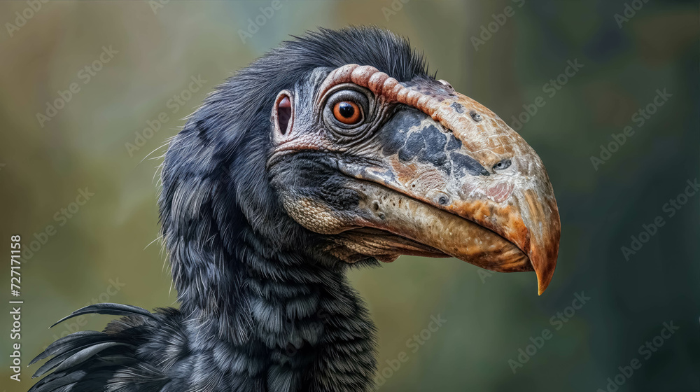 Macro View Of A Lifelike Representation of a Dodo Bird. Extinct Avian ...