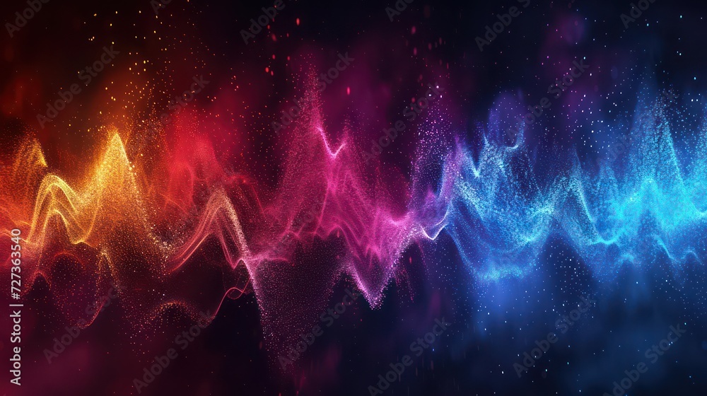 soundwave background, futuristic RGB wallpaper with colorful neon wave ...