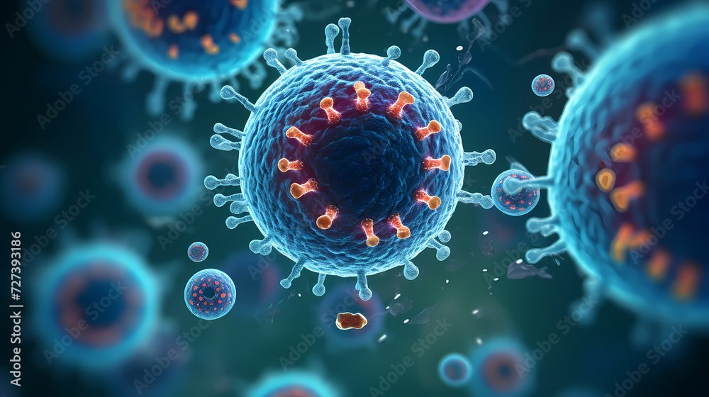 Macroscopic observation of organisms bacteria and cells and viruses ...