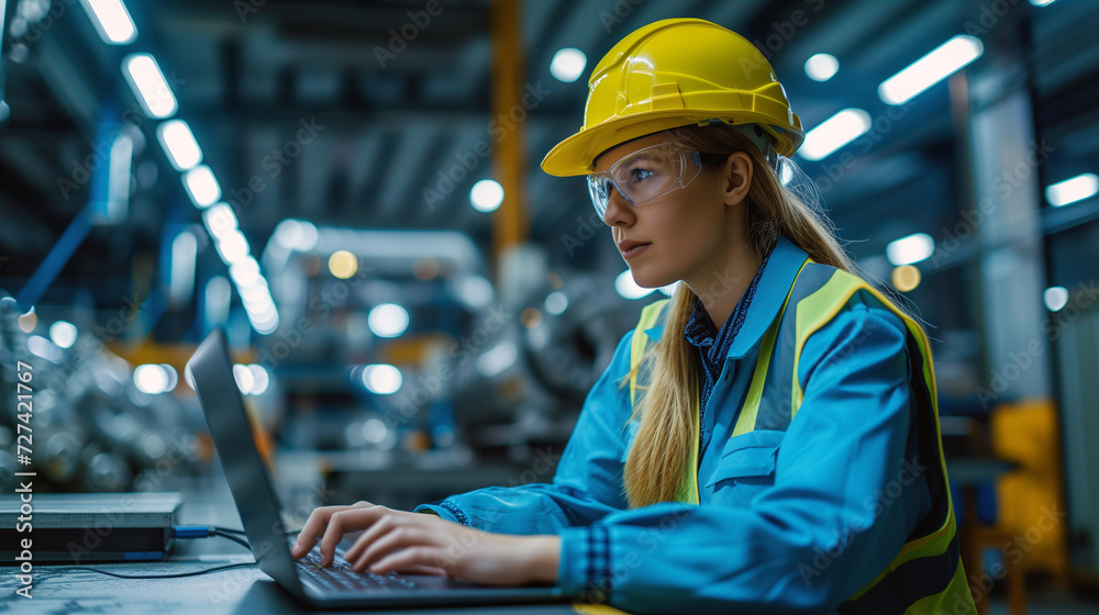 Professional Mechanical Engineer team Working on Personal laptop ...