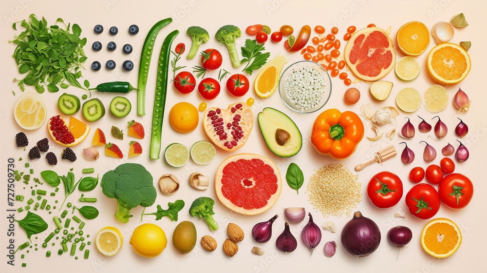 Nutritious Eating Guide: A Clear and Comprehensive Diagram Showing the ...