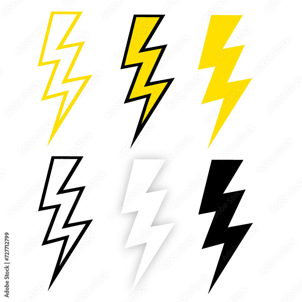 voltage sign lightning bolt element transparent png file, electrical ...