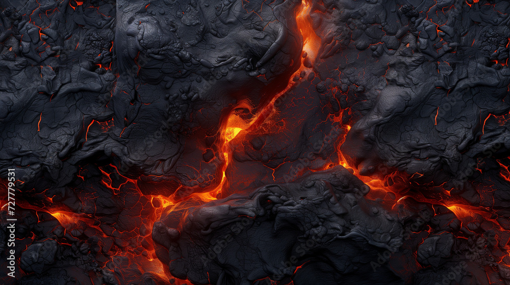 Lava texture background with rock and magma Stock Illustration | Adobe ...