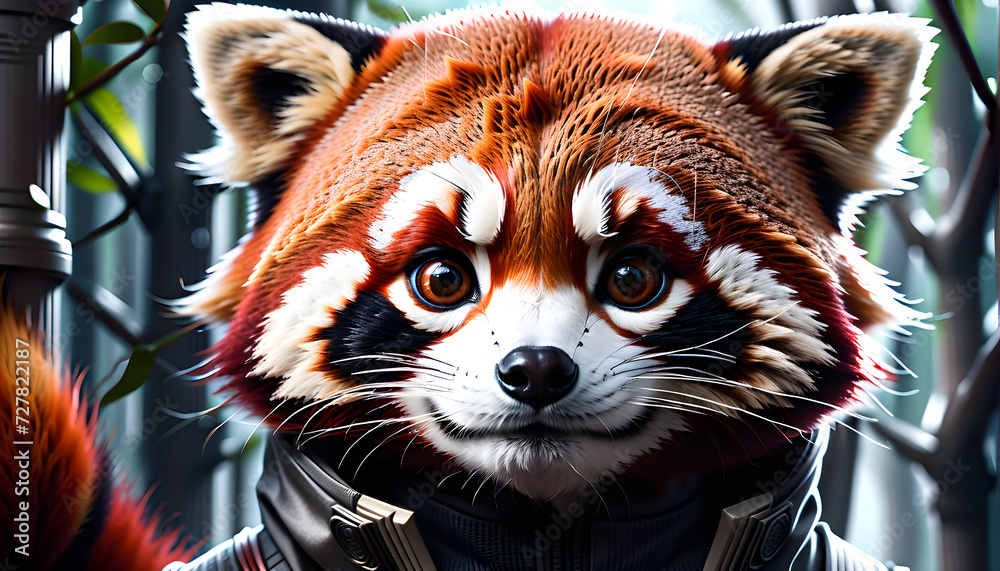 Enchanting Radiance: Red Panda Ninja's Spectrum of Colors and ...