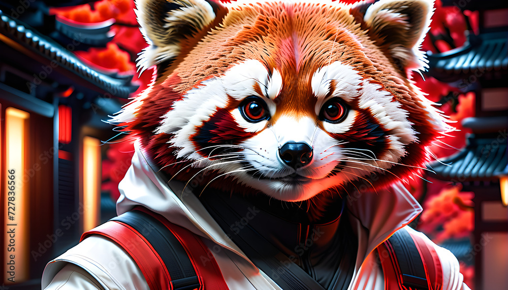 Enchanting Radiance: Red Panda Ninja's Spectrum of Colors and ...