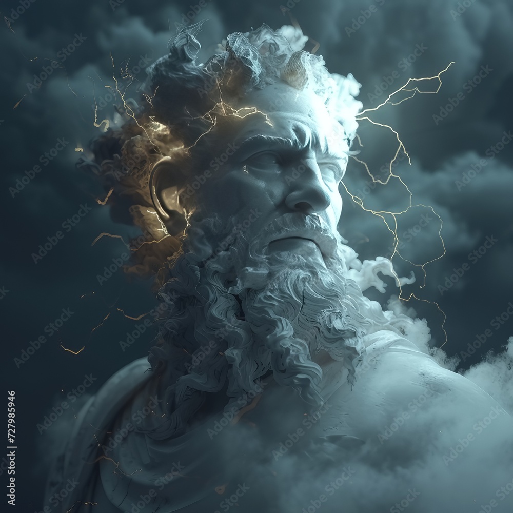 Zeus, the Greek god of sky and thunder, reigned as the king of the gods ...