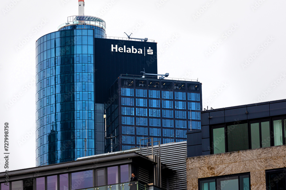 frankfurt, hesse, germany - 30 01 2024: the helaba banking and outlook ...