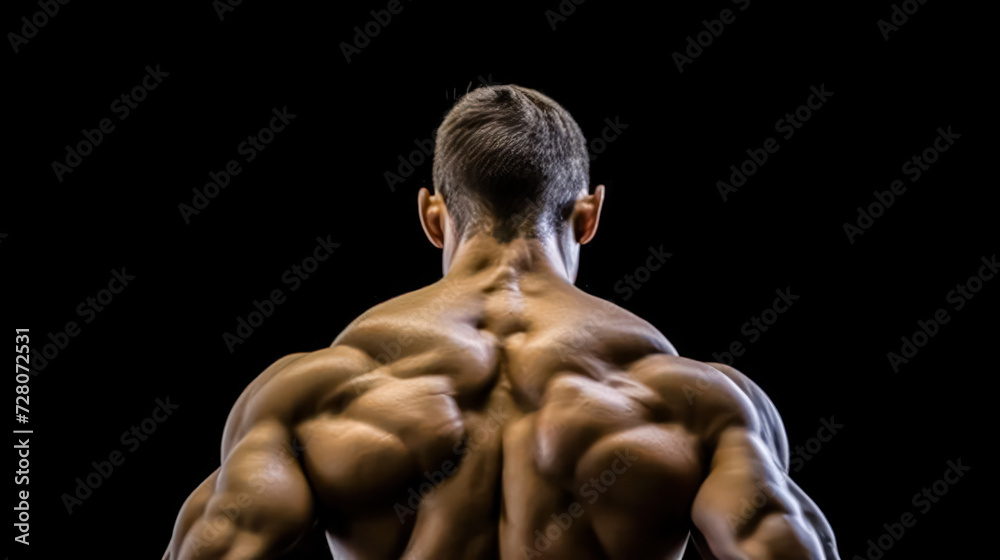 Witness raw strength as a bodybuilder, a handsome and athletic man ...