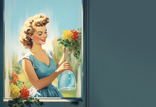 Retro Fifties Lady Art Collage Free Stock Photo - Public Domain Pictures