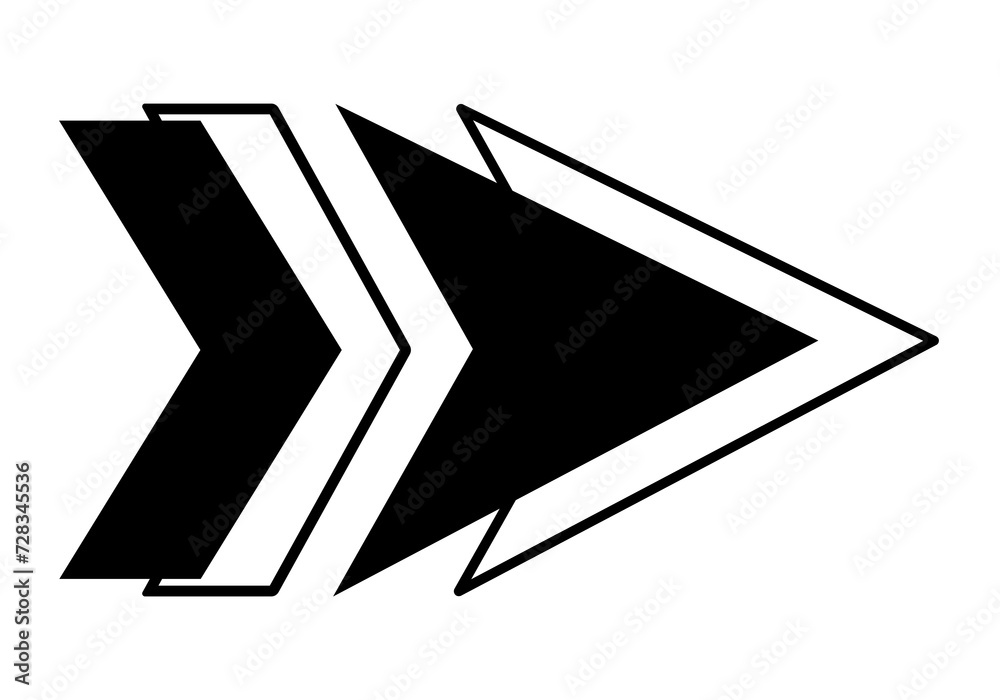 Arrow Icon On Transparent Background, PNG Stock Illustration | Adobe Stock