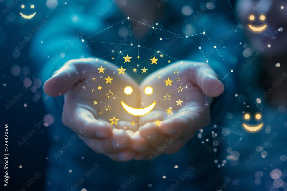 Blessed emoticon verbal expression star ratings. Sociable passionate ...