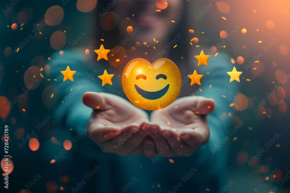 Blessed emoticon verbal expression star ratings. Sociable passionate ...