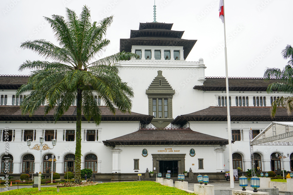 Gedung Sate is a public building. It was designed according to a ...