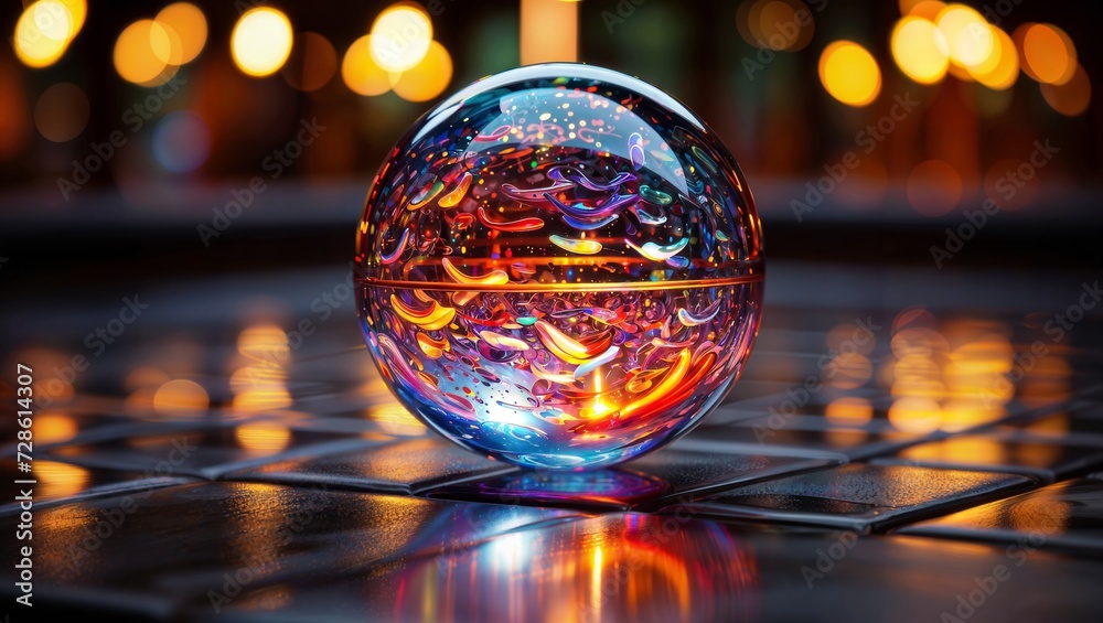 Glass Ball on a Table: A 3D Ray Tracing of a Translucent Sphere with ...
