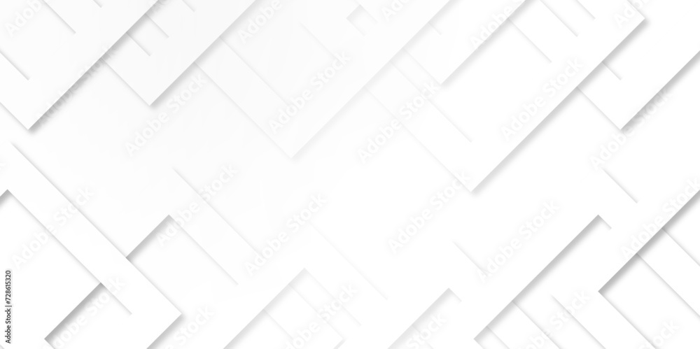 Abstract white square shape geometric line background. vector ...