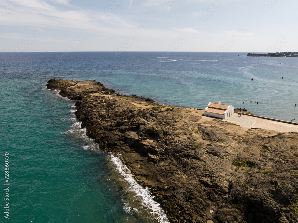 Stock-Foto „ Aerial drone photo of Greece, Zakynthos, Agios Nikolaos ...