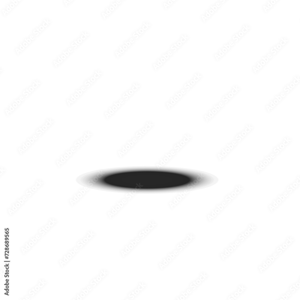 Shadow strips, realistic round overlay effect isolated on transparent ...