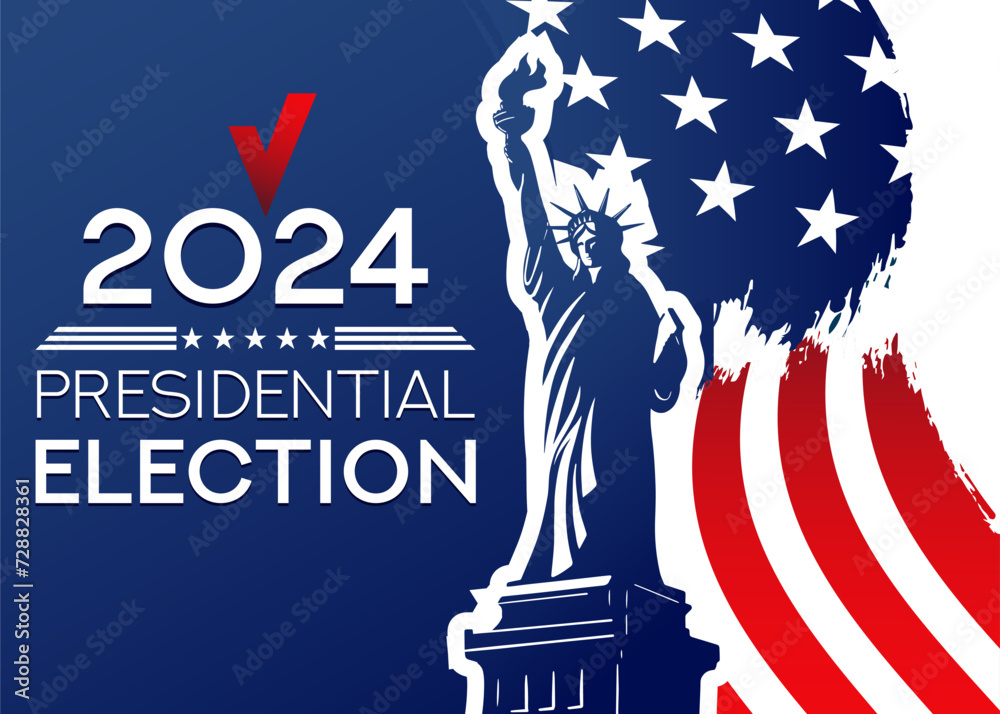 Presidential Election Campaign banner. November 5 is the Vote Day of ...