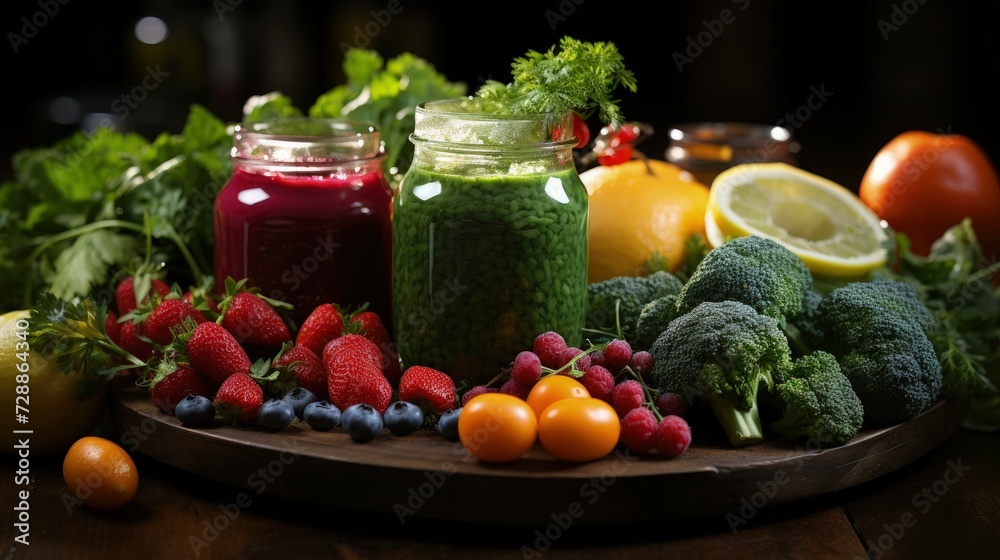 nectar of nature: a delectable vegetable juice surrounded by the ...