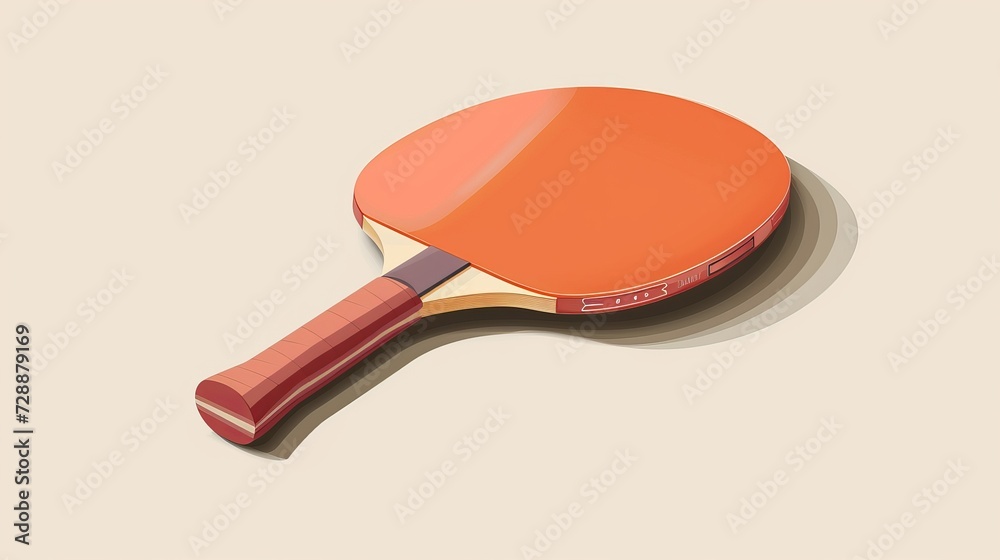 A vector illustration of a table tennis racket, representing the sport ...