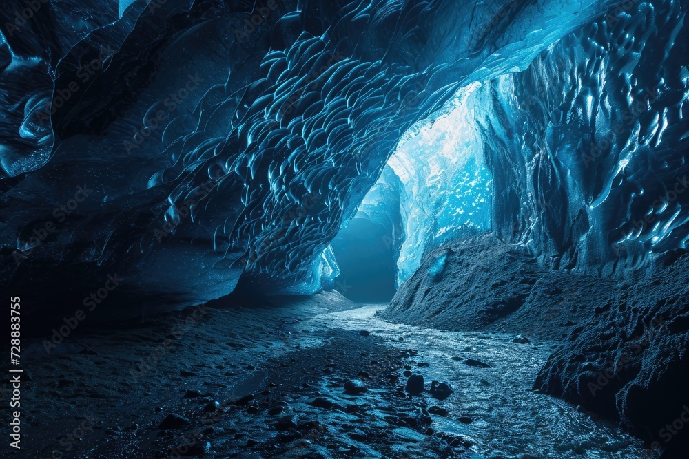 Subterranean Wonder: Exploring the Dark Depths of an Ice Cave ...