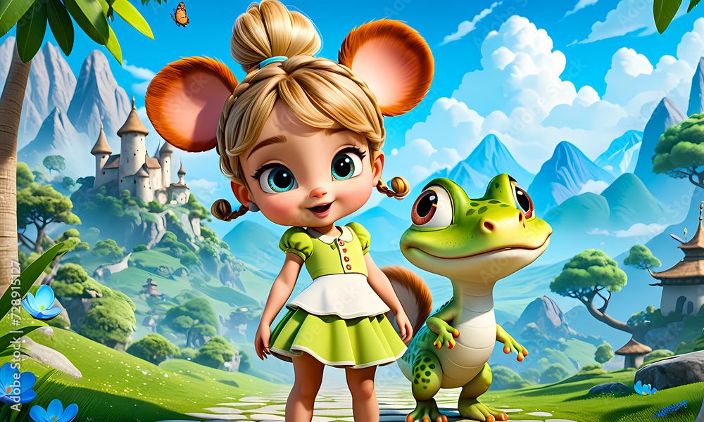Cartoon 3d character, wallpaper for kids , cute cartoon character ...