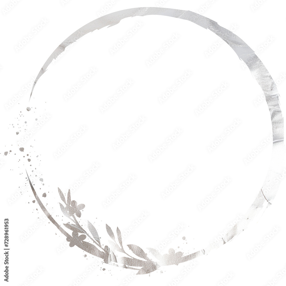 Silver Foil Frame. Silver glitter gradient stack. Silver splatter ...