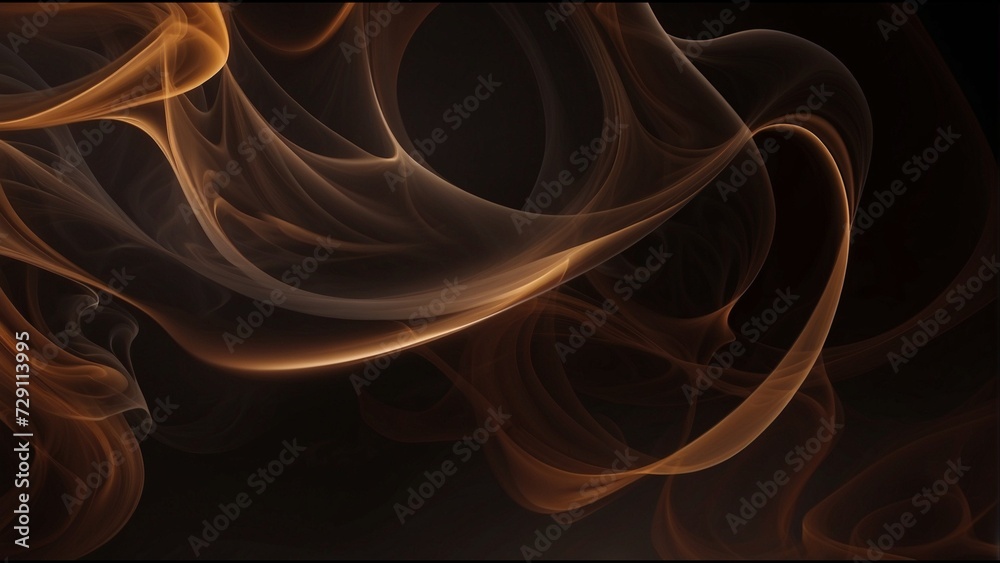 Illustration Stock Wispy smoke is in motion inside. perfect for logos ...