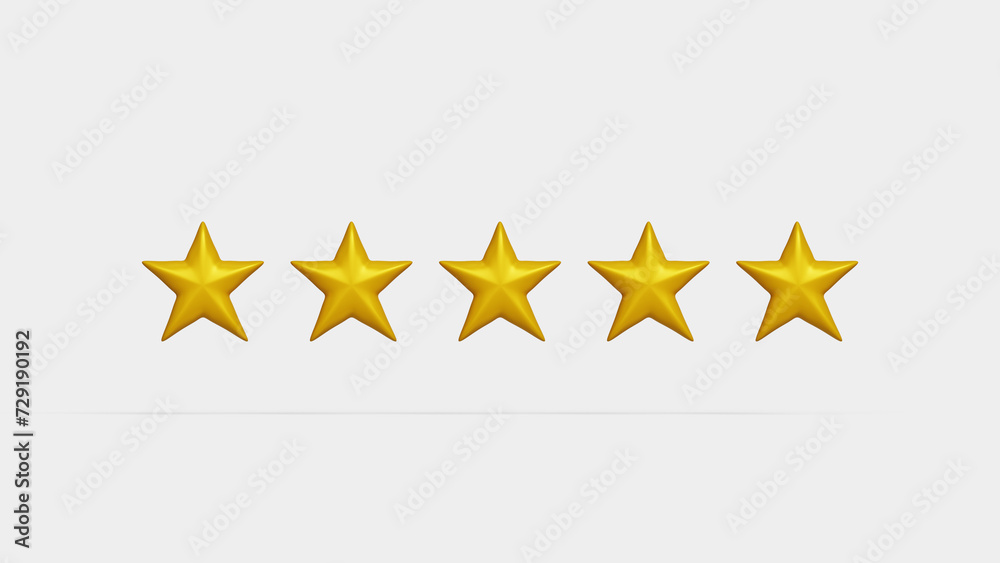 Five star rating feedback concept. Customer evaluation. Customer review ...