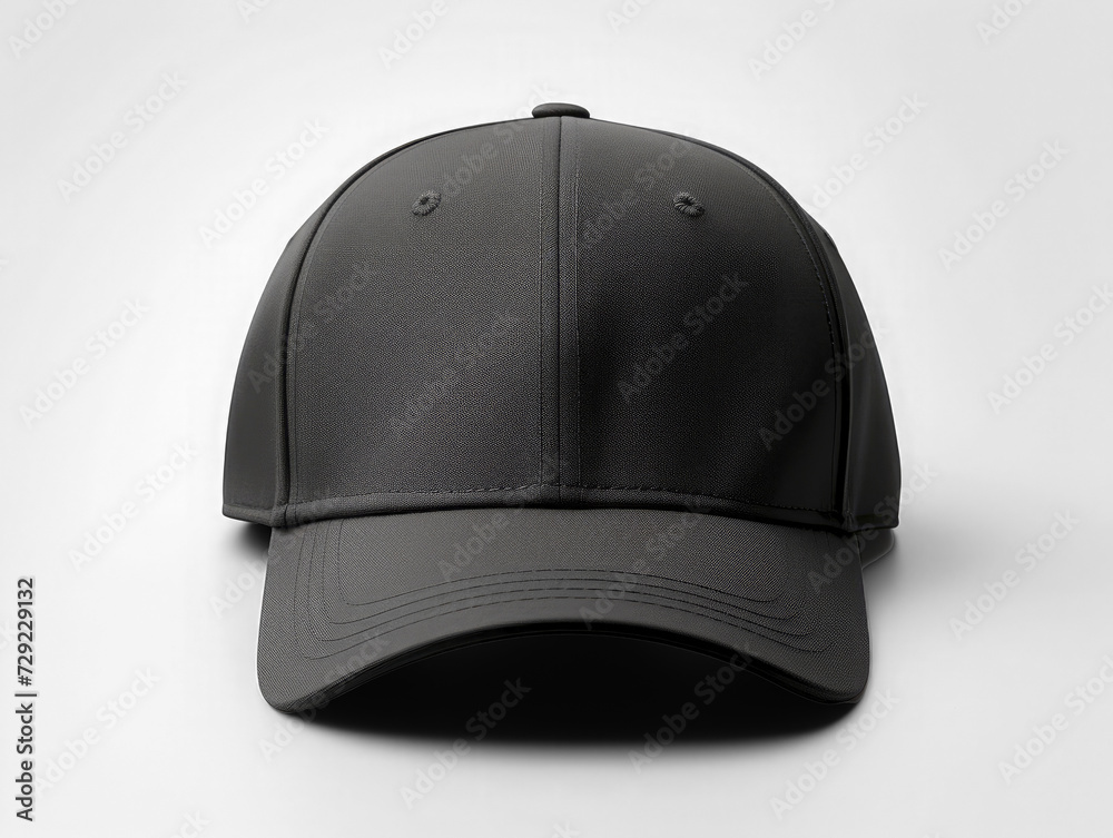 black baseball cap mockup front view, on TRANSPARENT background, PNG ...