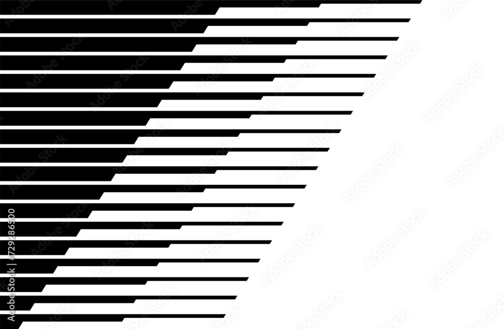 Smooth vector transitons from black to white with straight lines ...