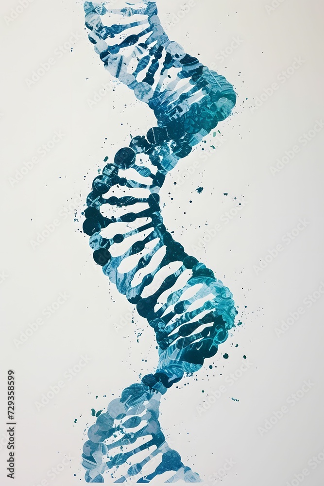 Isolated DNA Chain on a Clean White Background - Unveiling the ... Isolated DNA Chain on a Clean White Background - Unveiling the ...