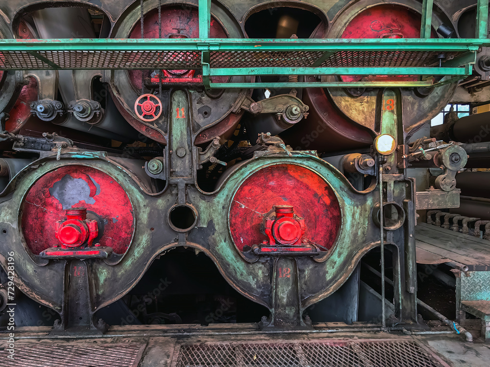KANCHANABURI, THAILAND - FEBRUARY 2,2024 : Interior view of antique ...