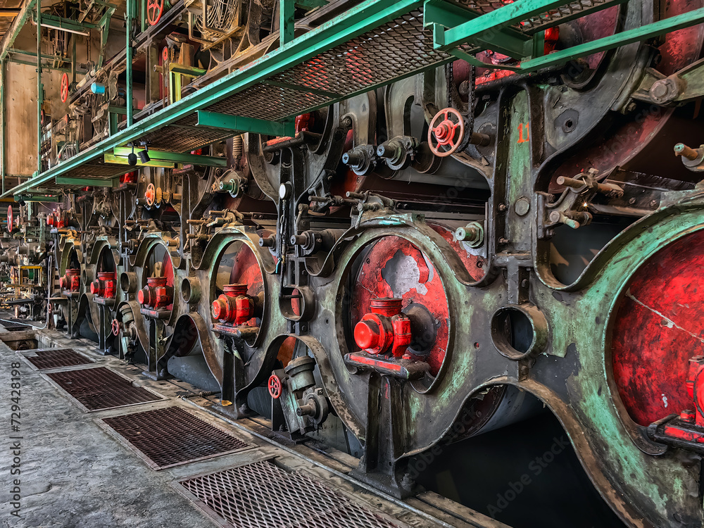 KANCHANABURI, THAILAND - FEBRUARY 2,2024 : Interior view of antique ...