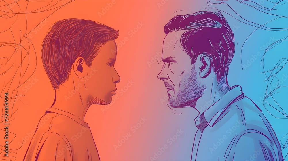 Conflict Resolution Intervention: Educational-themed Vector ...