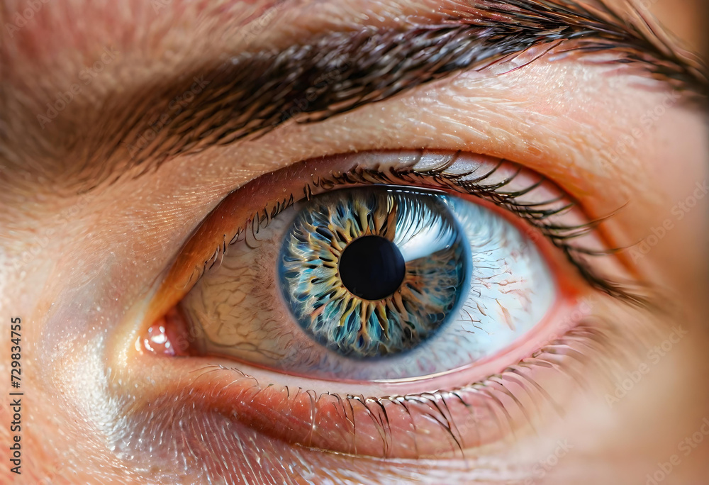 Gray Eyes. Close-Up. Eye Color. Portrait. Beauty. Human Eye. Facial ...