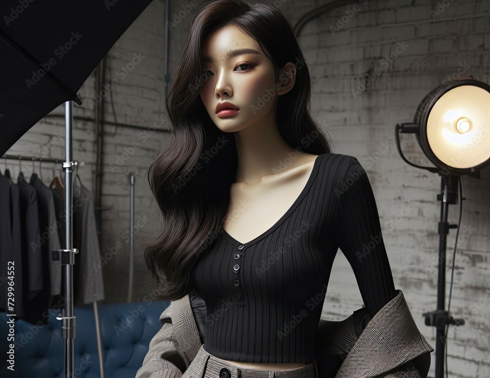 Beautiful Asian Korean K-pop K-drama fashion trending model infulencers ...