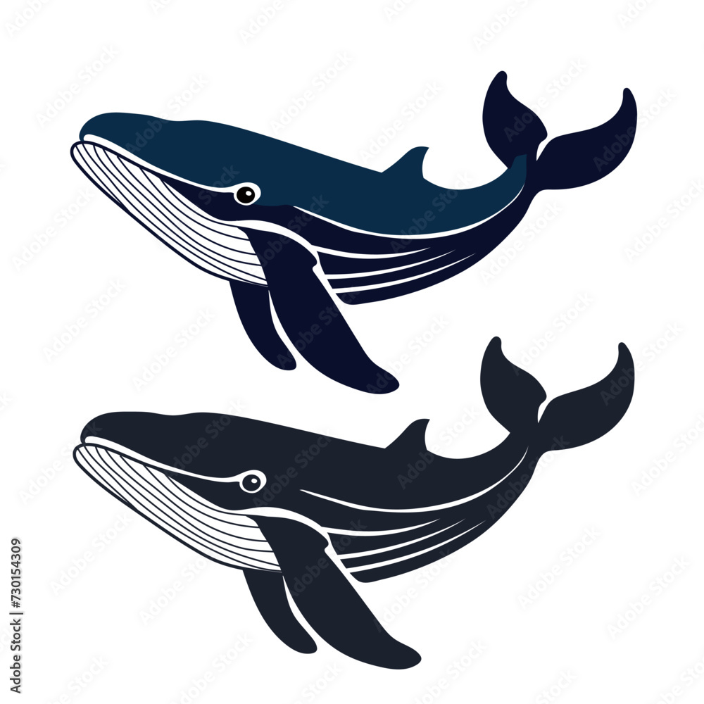Whale vector, Whale Clipart, Ocean Animal Cut File, Ocean life Stencil ...