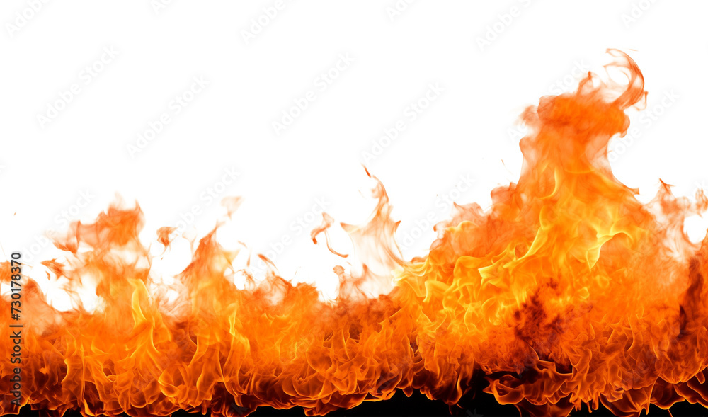 Fire Horizon Isolated on Transparent Background Stock Photo | Adobe Stock